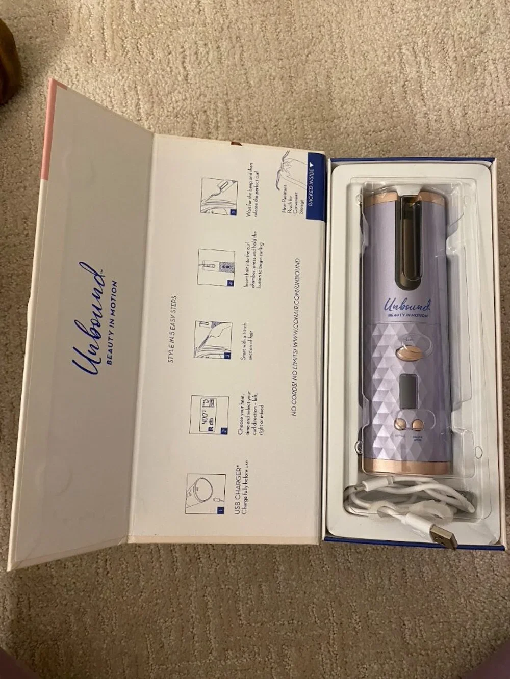 Conair | Hair | Conair Unbound Cordless Auto Curler Rechargeable Auto ...